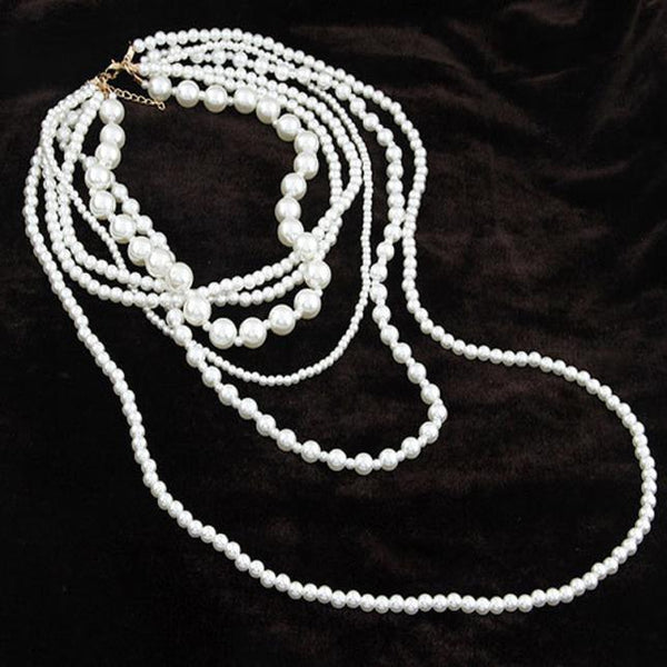 Multi layer Pearl Necklace