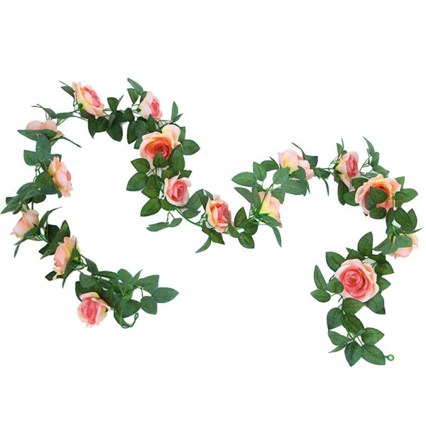 Rose Vine Floral Garland 5 Colors