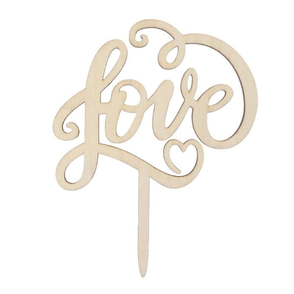Rustic Love Cake Topper