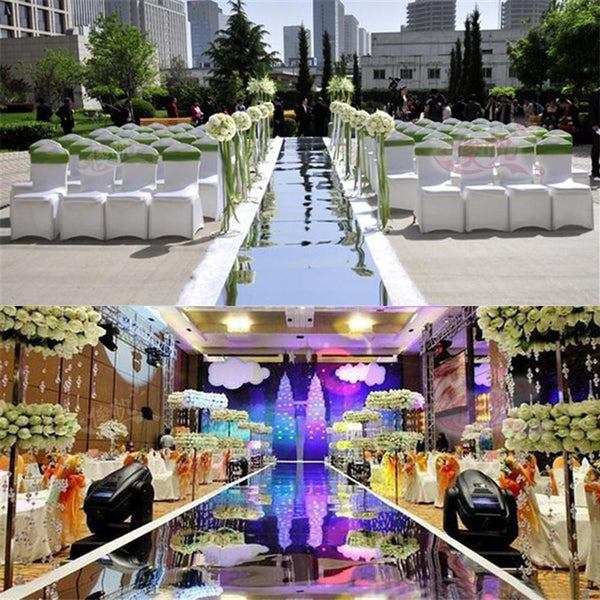 Shiny 1.2M x 20 Meter Mirror carpet or T-stage Aisle Runner