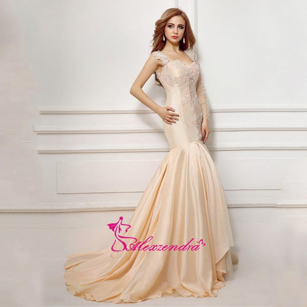 Unique Mermaid Backless Wedding Dress - Multiple Colors